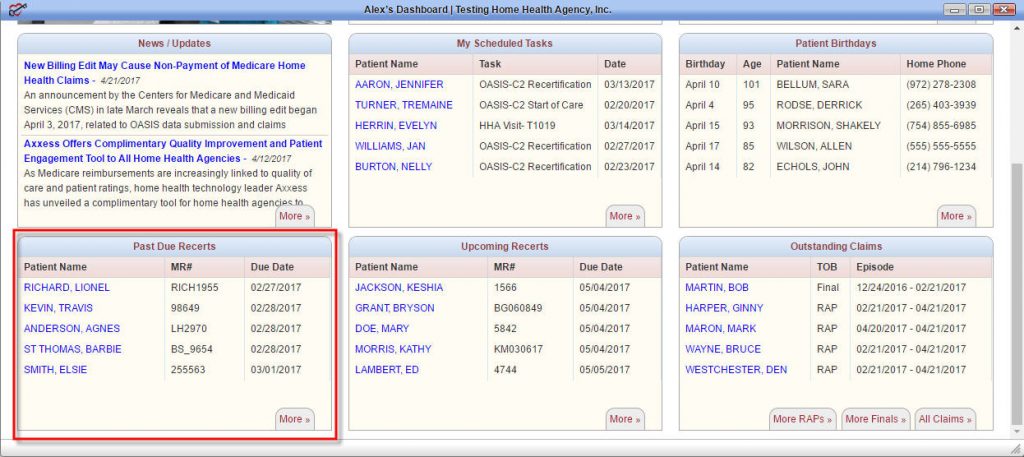 Dashboard - Help Center