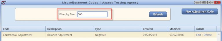 Adjustment Codes - Help Center
