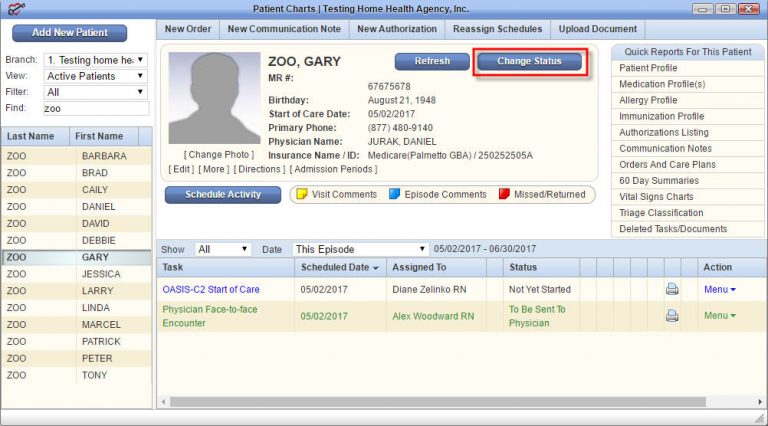 Patient Intake - Axxess Home Health Software