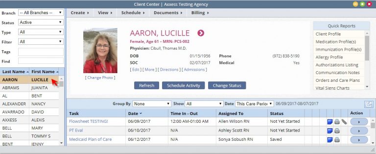 Client Chart Overview - Help Center