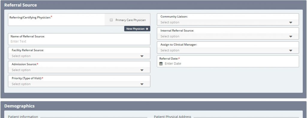 Patient Intake - Help Center