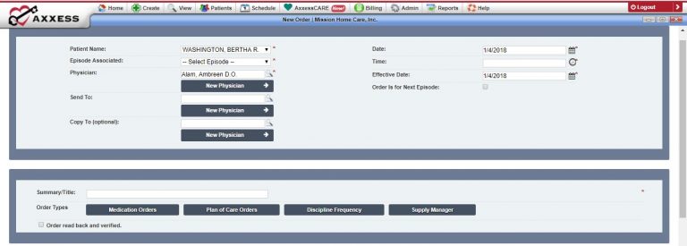Creating Physician's Orders - Help Center