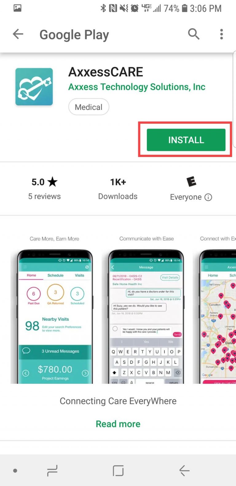 Axxess CARE Android Overview
