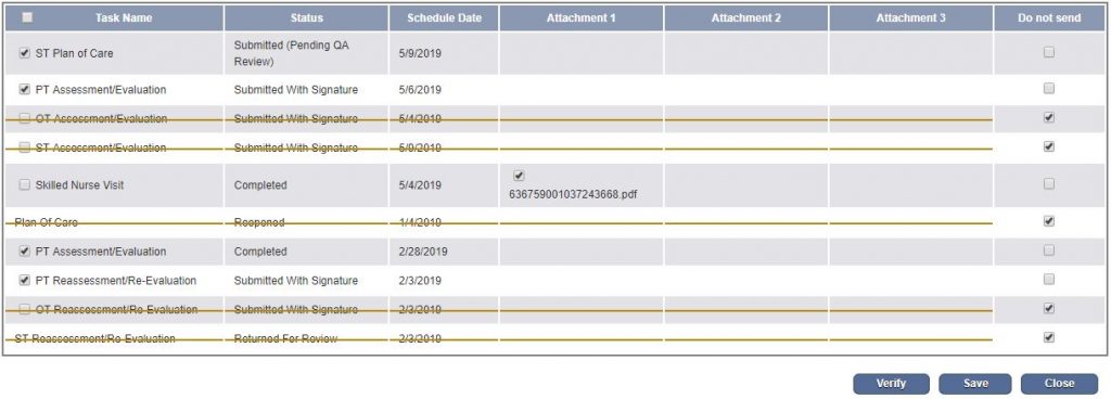 Pre-Claim Review Center in Axxess Home Health