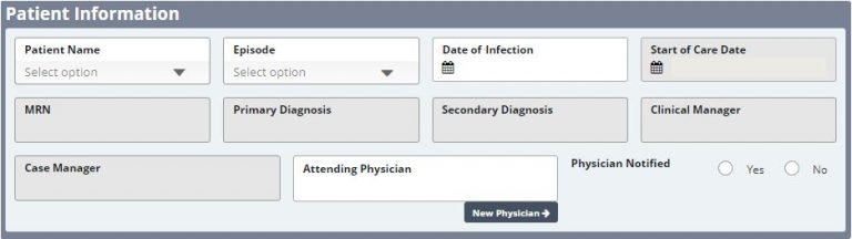 Infection Log – Help Center