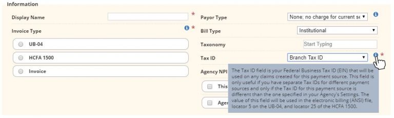 Branch Level Tax ID - Help Center