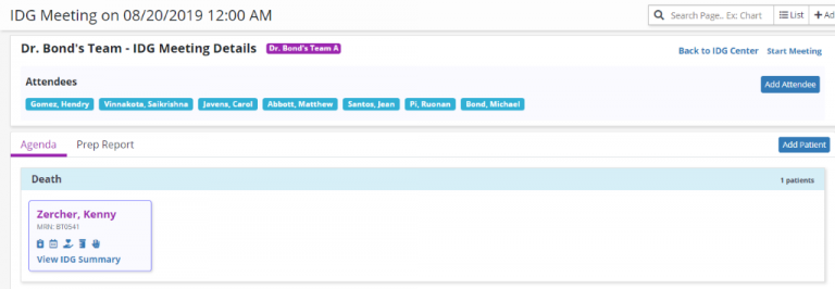 IDG Prep Report & Agenda - Help Center