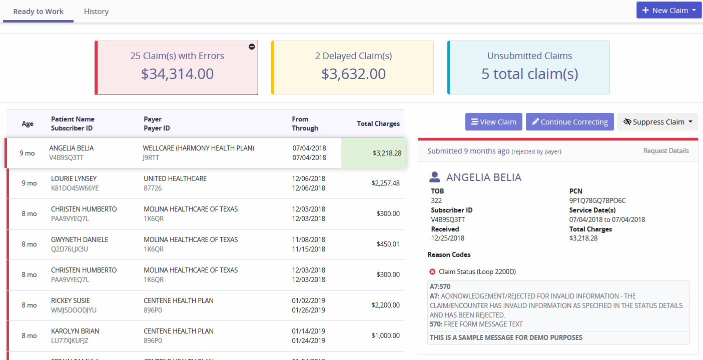 Claims - Axxess Revenue Cycle Management