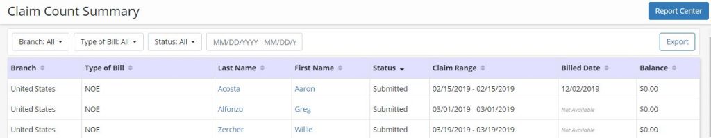 Report Center Updates - Help Center