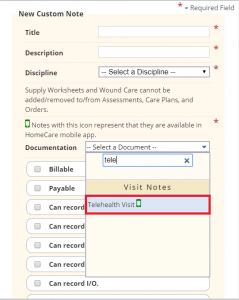 Telehealth Visit Note - Help Center