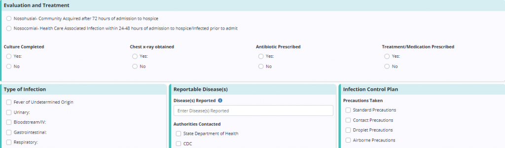 Infection Log and Reporting - Help Center