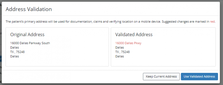 Primary Address Validation Updates - Help Center