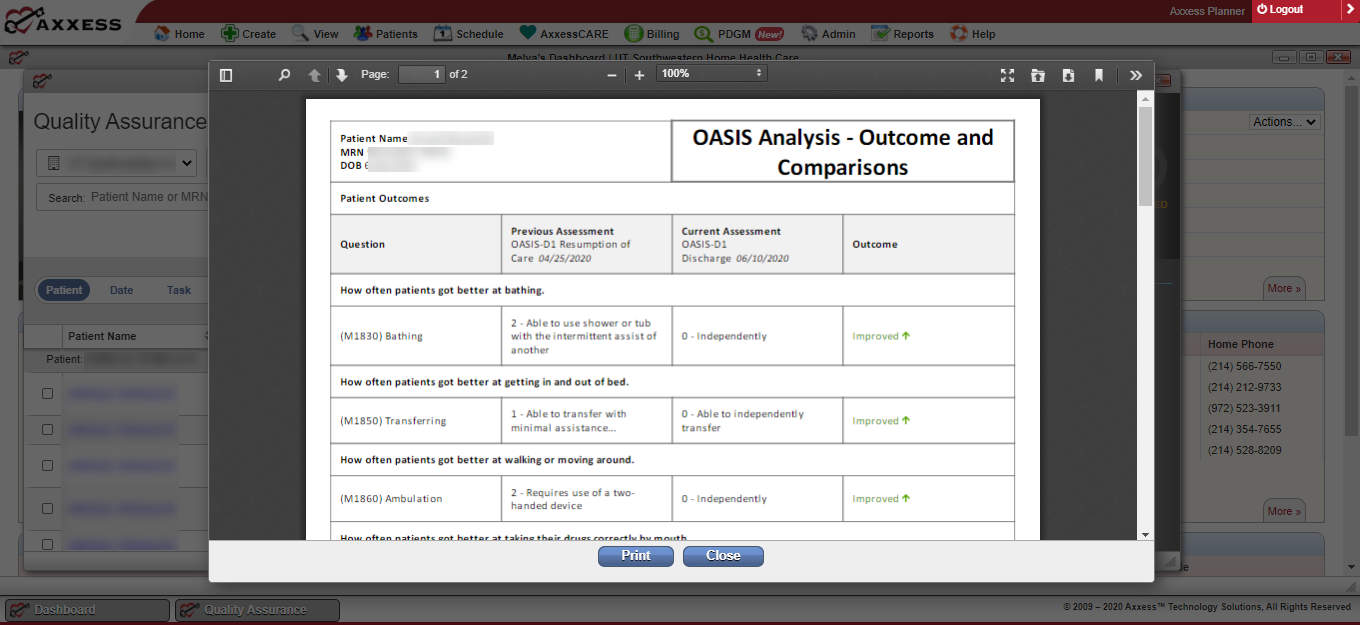 OASIS Analysis in QA Center - Help Center