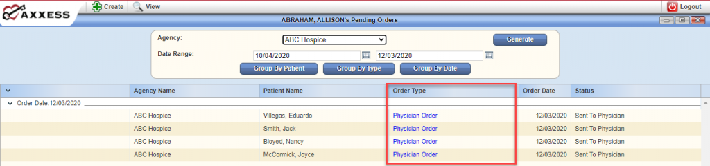 Physician Portal - Axxess Hospice