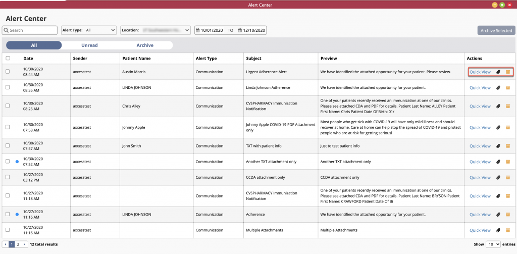 Surescripts Clinical Direct Messaging Integration in Axxess Home Health