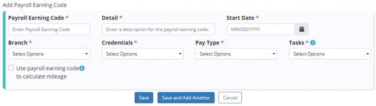 UltiPro Payroll Earning Codes in Axxess Hospice