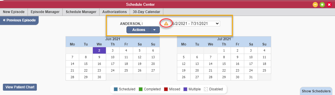 Patient Name Alerts in Axxess Home Health