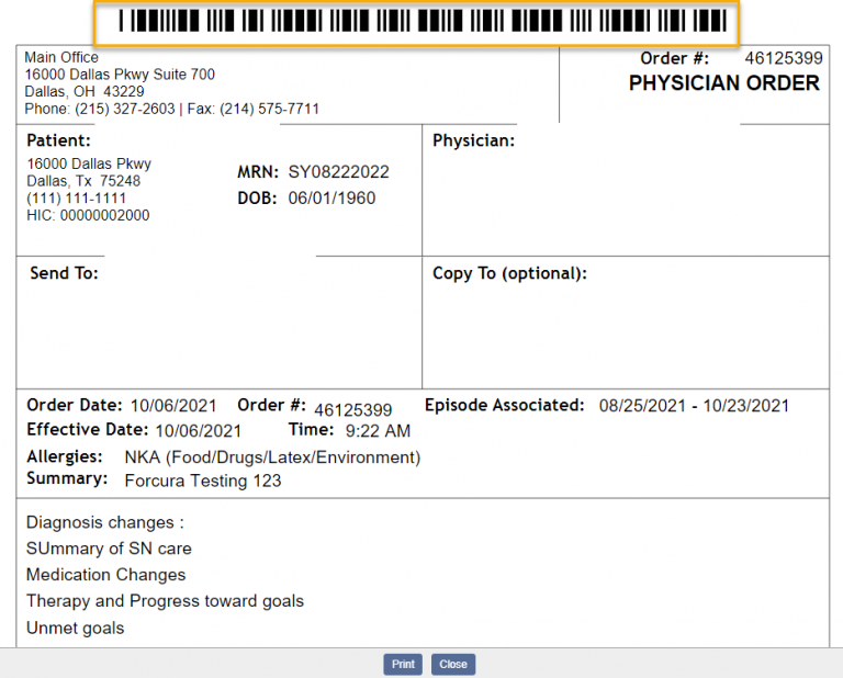 Forcura Document Management Integration in Axxess Home Health