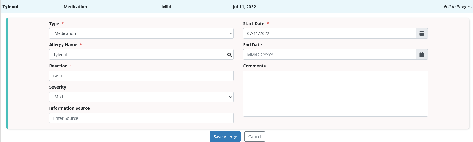 Allergy Profile - Help Center