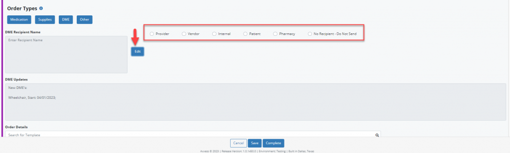 Order Management Updates in Axxess Palliative Care