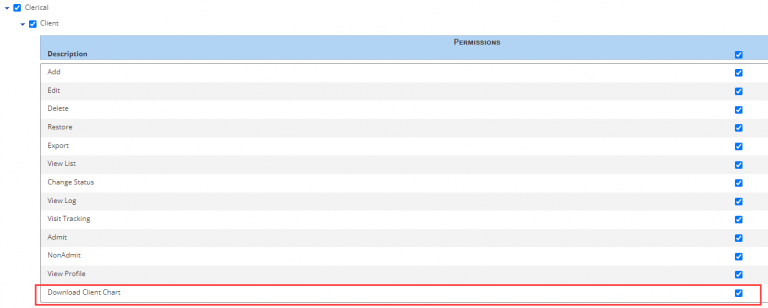 Download Client Chart in Axxess Home Care