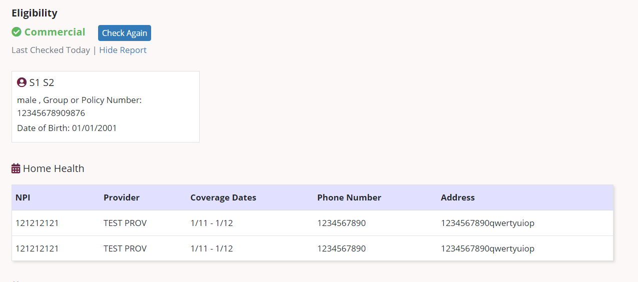 Check Insurance Eligibility in Patient Charts - Help Center