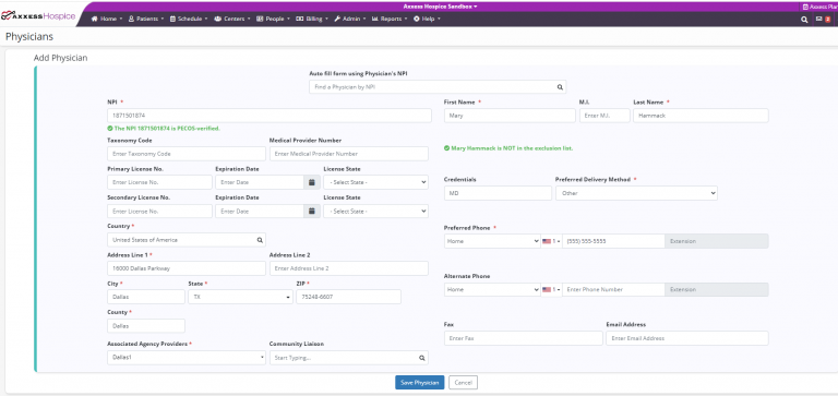 PECOS Verification Updates | Axxess Hospice