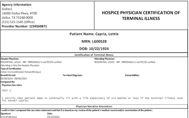 PECOS Verification Updates | Axxess Hospice