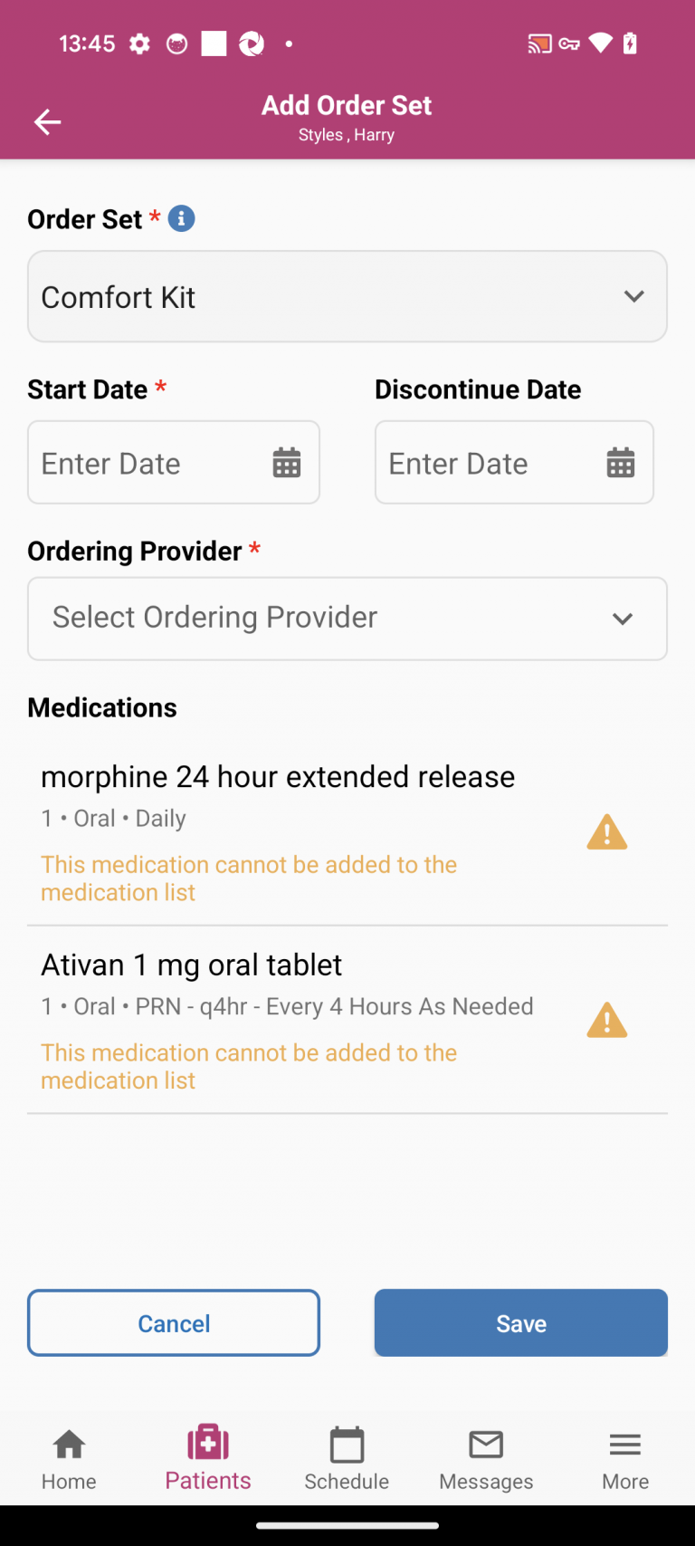 Medi-Span in the Axxess Palliative Care mobile application