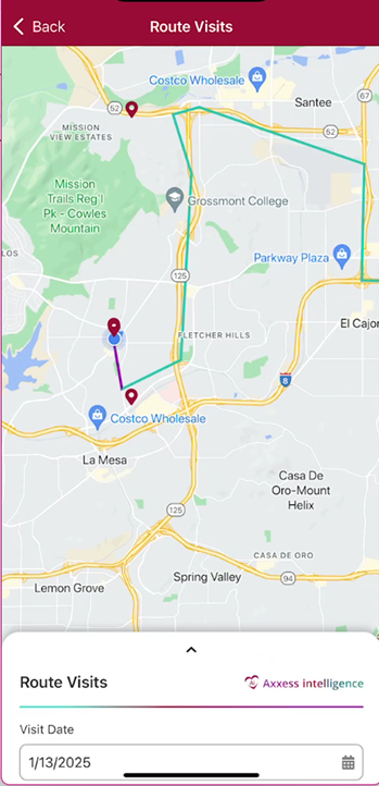 Mobile Visit Routing in Axxess Home Health