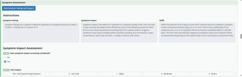 HOPE Workflow in Axxess Hospice