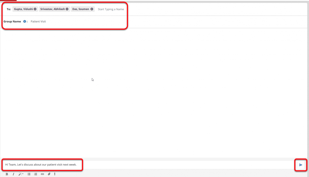 Messaging Elements in Axxess Connect